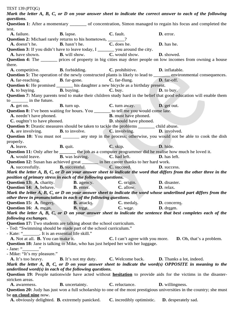 12 English Tests | PDF | Green Building | Nonverbal Communication