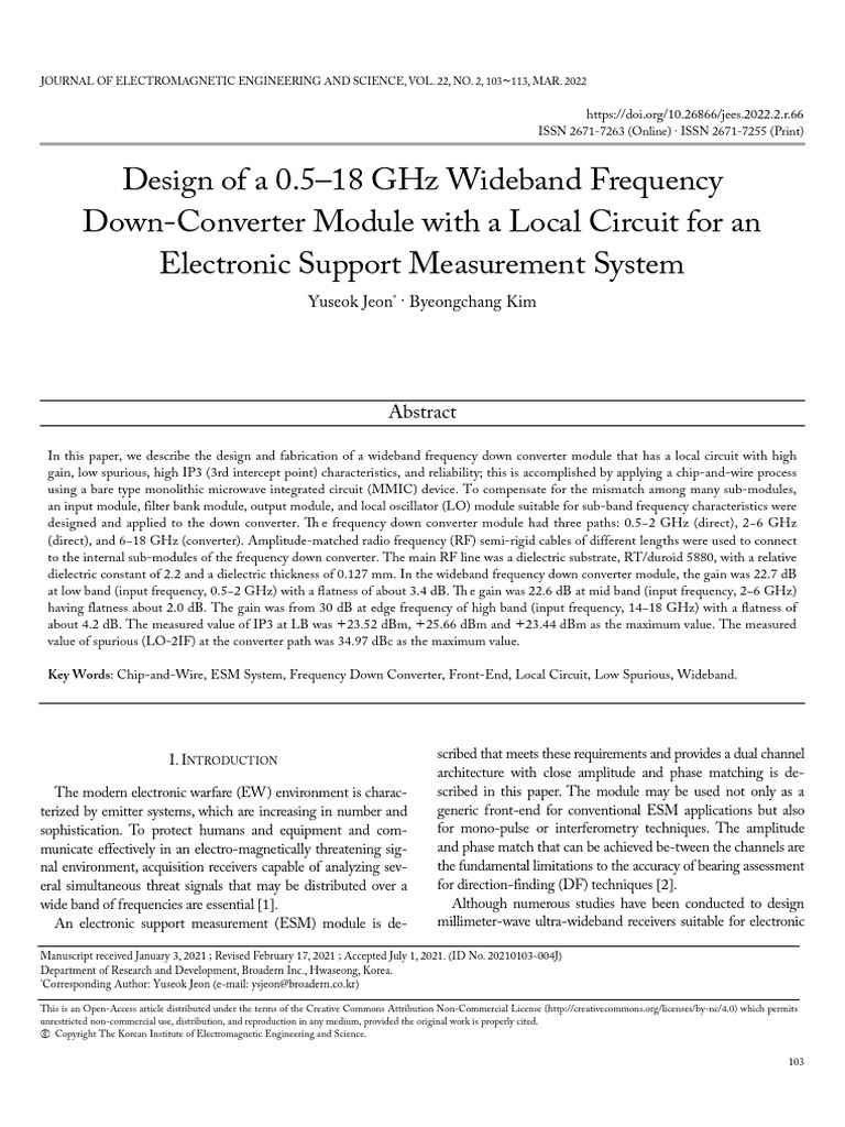 Freq Down Converter 0.5 To 18 GHZ | PDF | Radio | Telecommunications