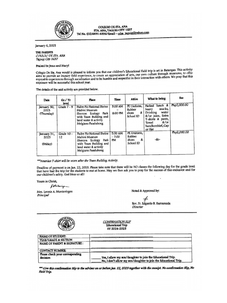 Cdsa Educational Trip | PDF
