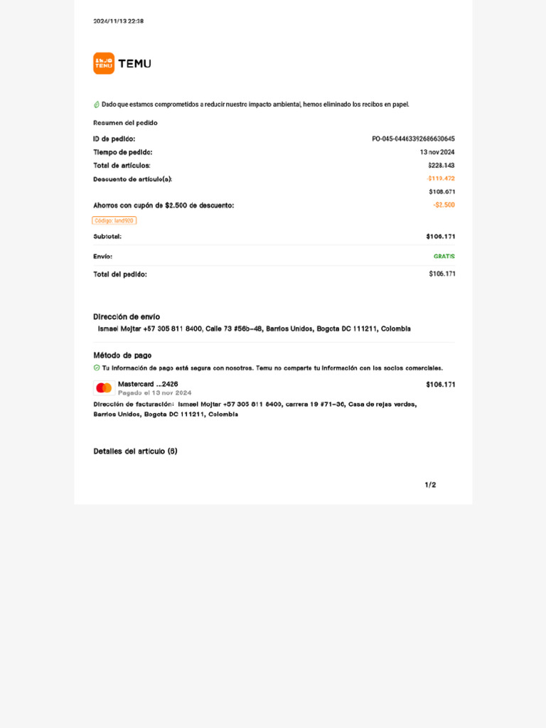 Temu Web Document | PDF