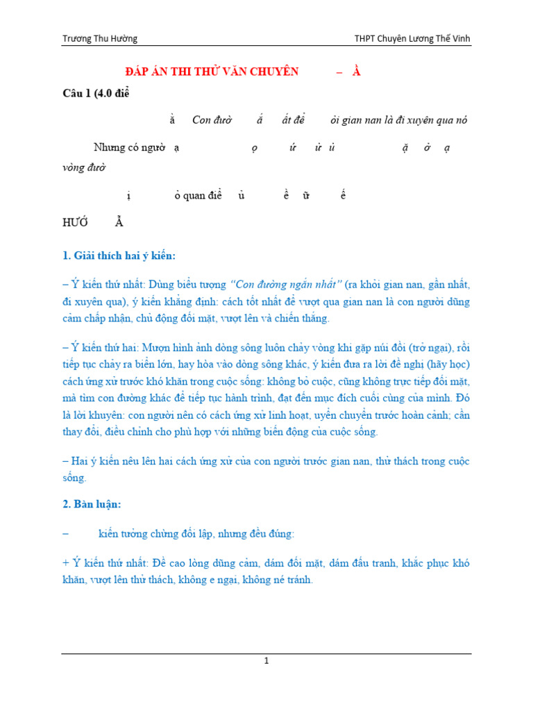 Ä Ã P-Ã N-THI-THá»¬-VÄ‚N-CHUYÃŠN-2023-Láº¦N-10 (1) | PDF