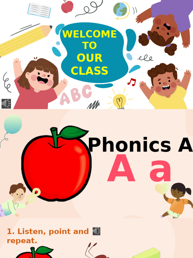 Lesson 1 - Phonics - Aa | PDF