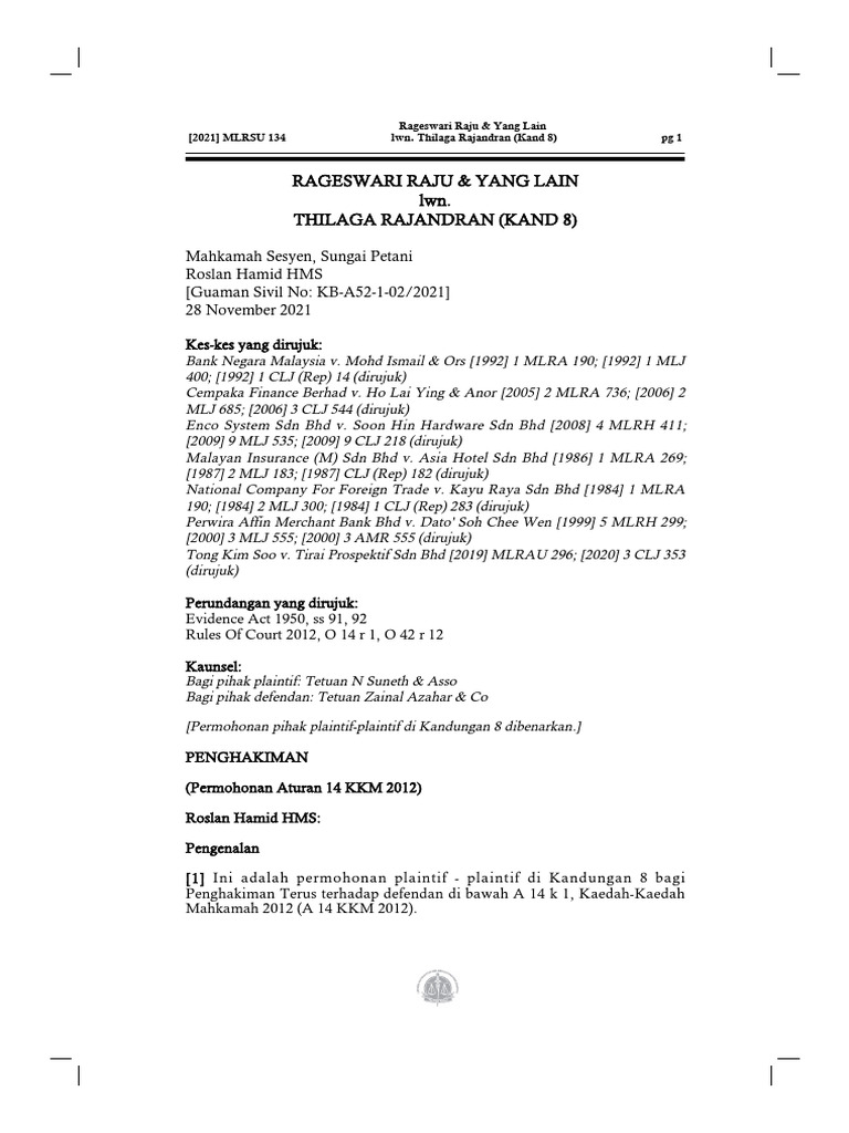 Rageswari Raju & Yang Lain | PDF