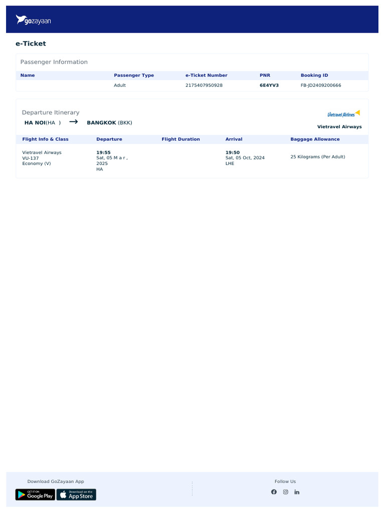 Flight Ticket | PDF | Baggage | Transport