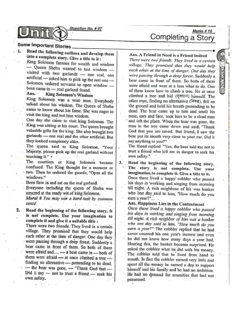 Story writing | PDF