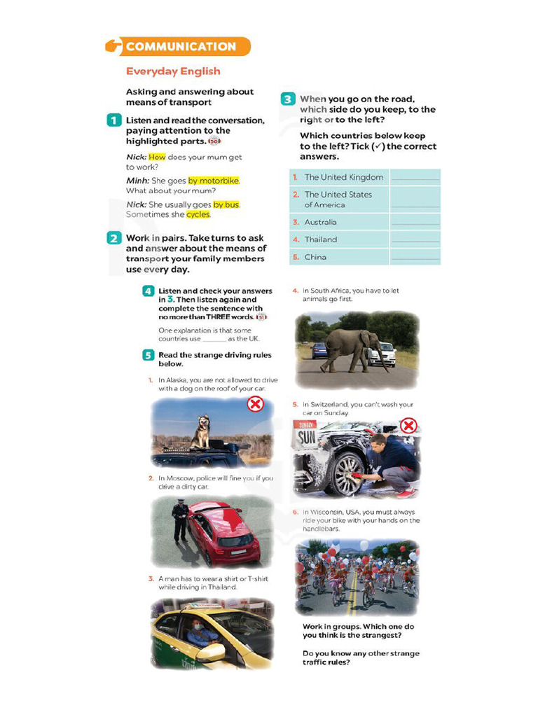 Traffic Communication Lesson Plan | PDF | Human Communication | Learning