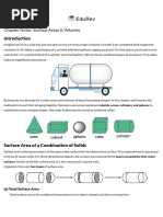 Class 10 Surface Area and Volume Formulas | PDF