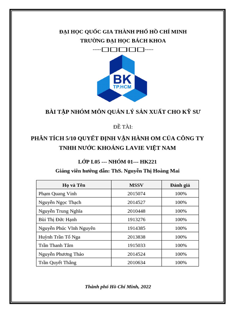 BTL QLSX L04 | PDF