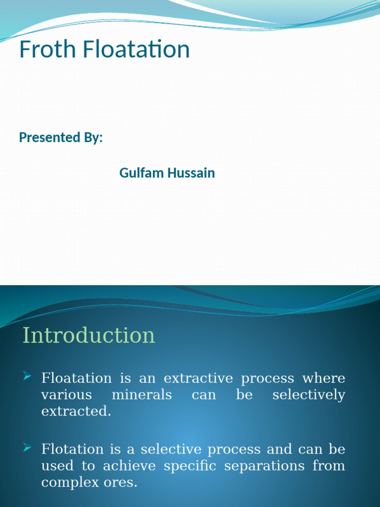 Froth Floatation Process Explained | PDF | Minerals | Mining