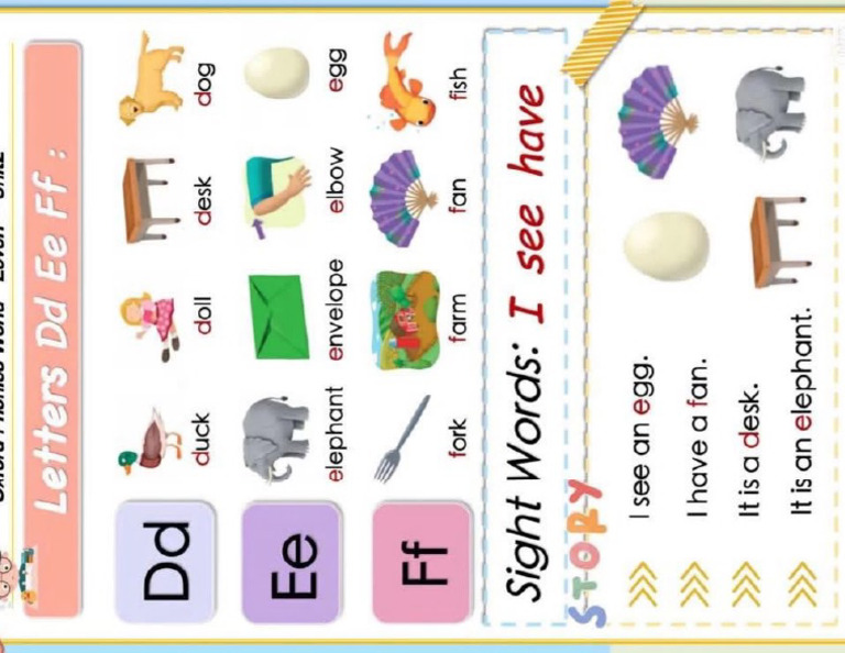 Phonic Letter DEF | PDF