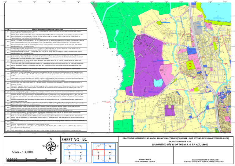 Kagal Municipal Council PLU Maps B1 Final | PDF