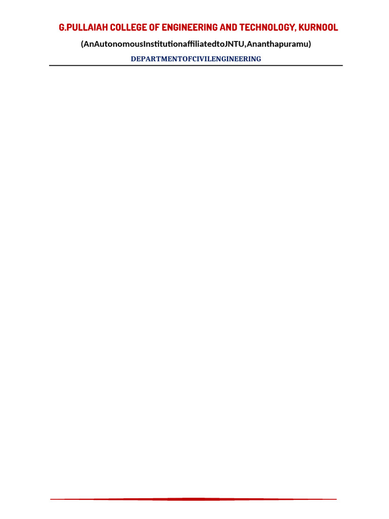 B.Tech Civil Engineering Curriculum R20 | PDF | Engineering