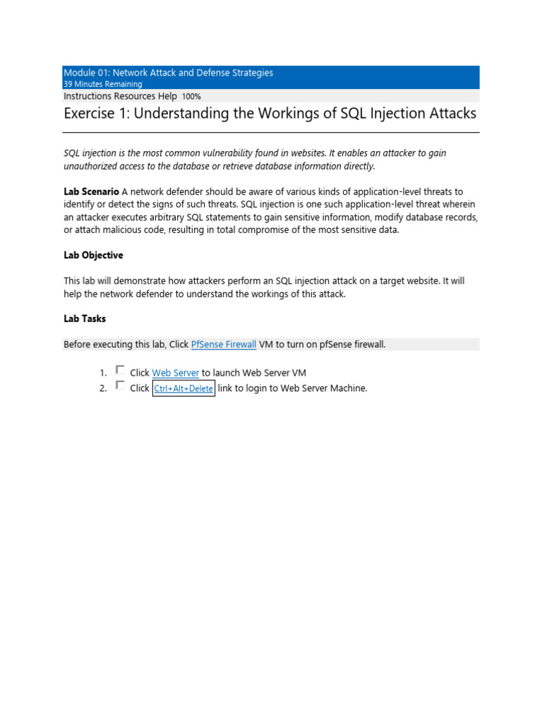 1.2understanding The Workings of SQL Injection Attacks | PDF | World Wide Web | Internet & Web