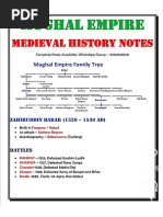 Mughal Emperors' Family Tree rUsefulCharts | PDF | Emperor | Monarchy