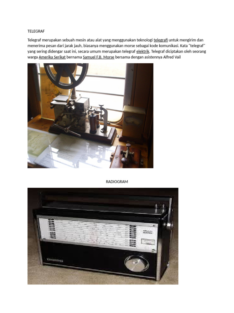 Alat Komunikasi Zaman Dulu | PDF