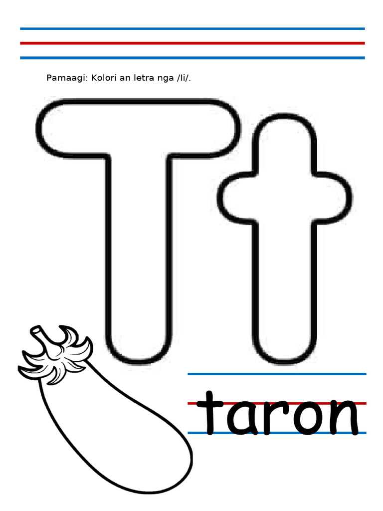 Coloring (Letter TT) | PDF