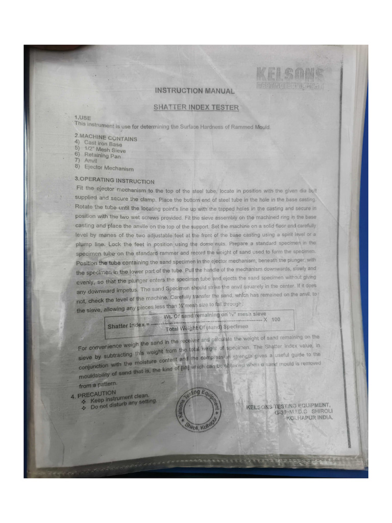 mst exp shatter index | PDF