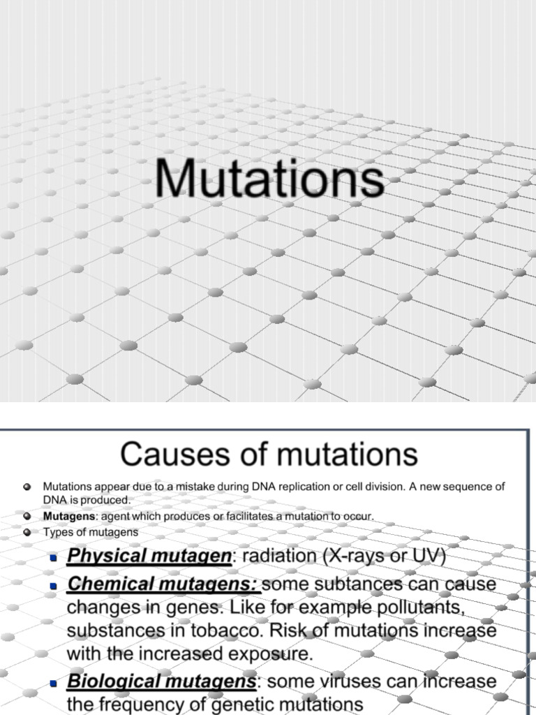 Molecular Genetics 4 Mutations | PDF