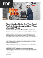Circuit Breaker Timing Test Procedure | PDF | Relay | Electrical ...