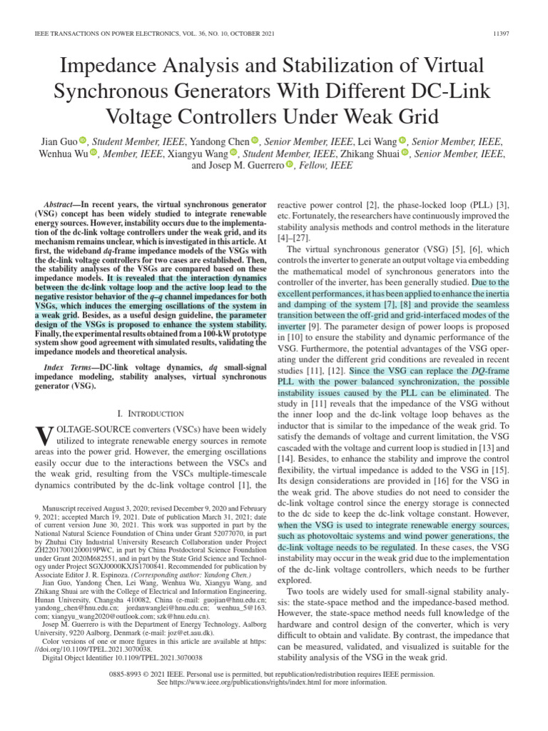 Impedance_Analysis_and_Stabilization_of_Virtual_Synchronous_Generators_With_Different_DC-Link ...