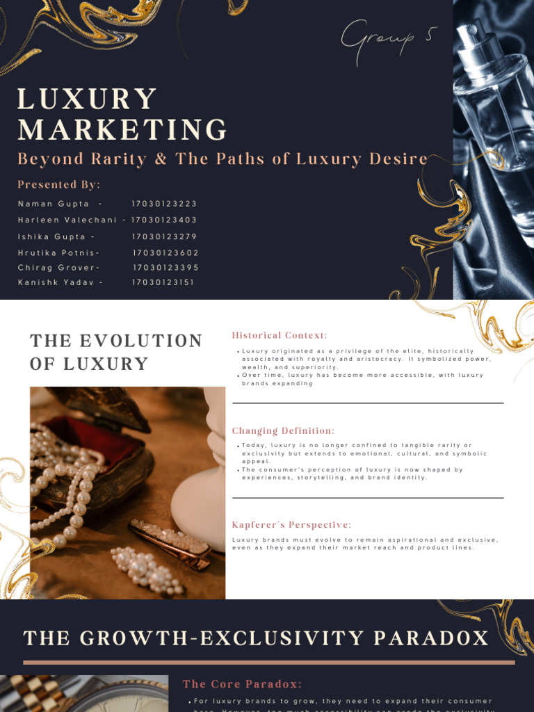 Group 5 Beyond Rarity Reading ppt | PDF | Luxury Goods | Brand