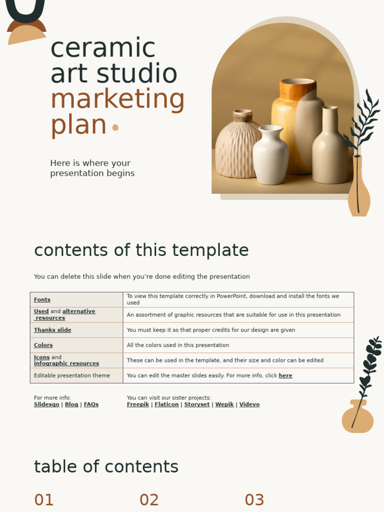 Ceramic Art Studio Marketing Plan | PDF | Market (Economics) | Integrity