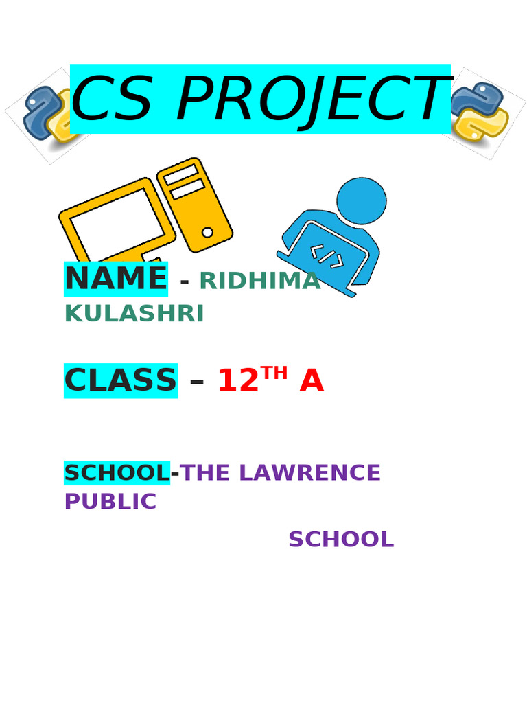 CS Project | PDF