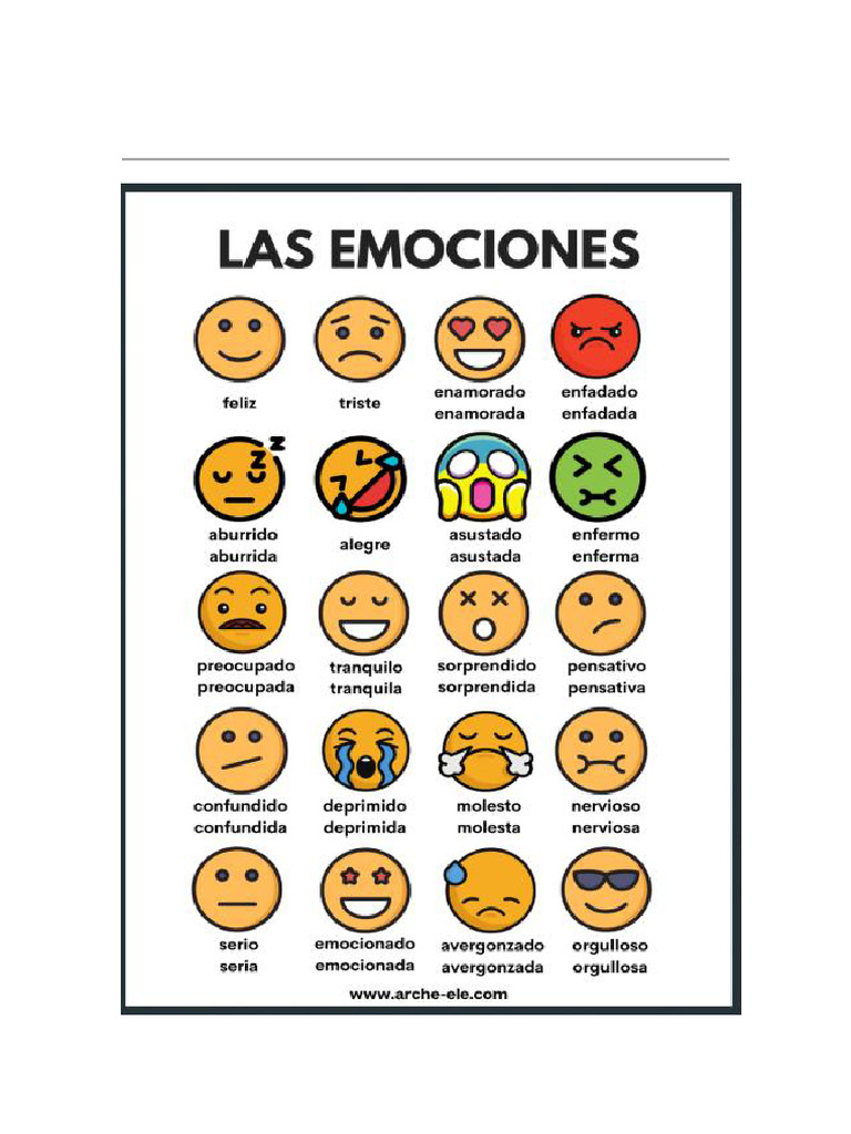 Cuadernillo para Identificar Emociones | PDF | Las emociones | Color