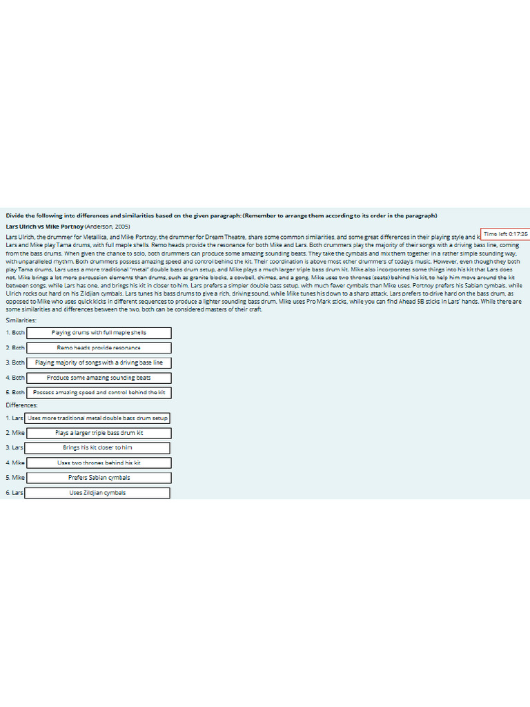 ENG - 112 Answer Sheets | PDF