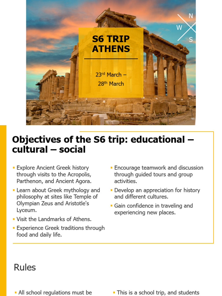 s6 Trip Athens - Presentation en | PDF | Athens