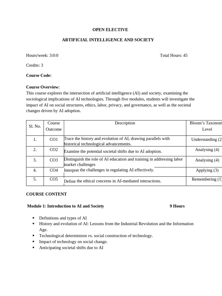 Artificial Intelligence and Society | PDF | Artificial Intelligence ...