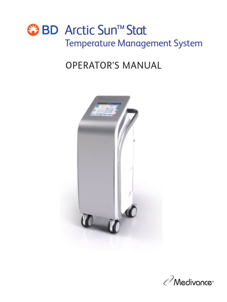 Arctic Sun Stat Temperature Management System Operators Manual | PDF | Medical Device | Usb