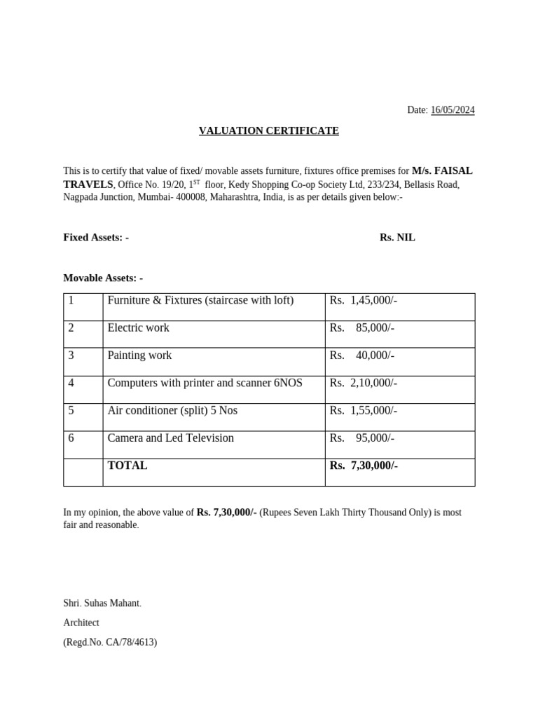 Valuation Report | PDF