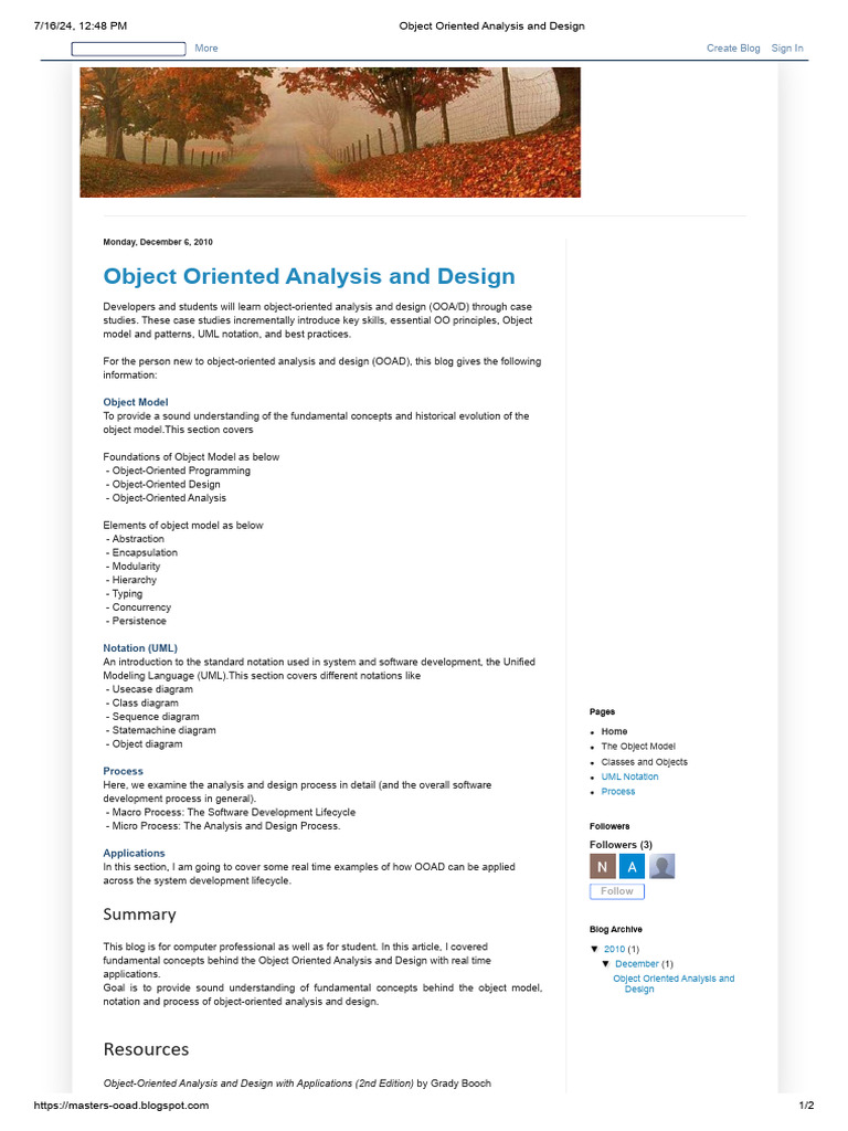 Object Oriented Analysis And Design Pdf Software Design Models Of Computation
