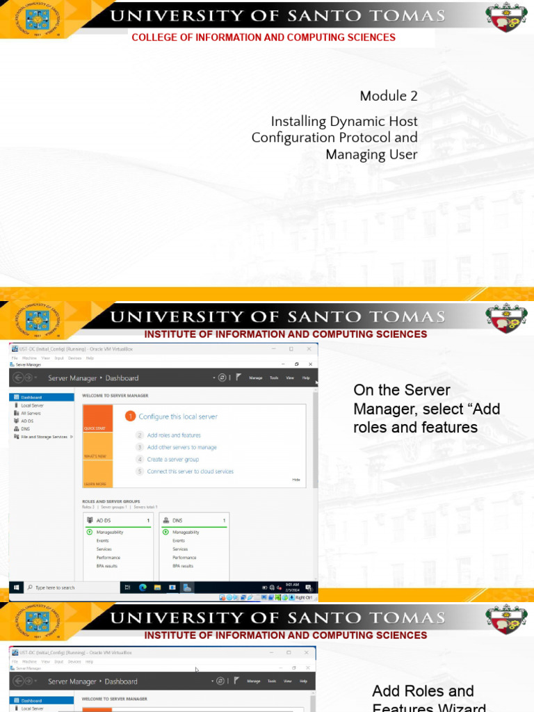 Module 2 - Installing DHCP and Managing Users | PDF | Ip Address | Data Transmission