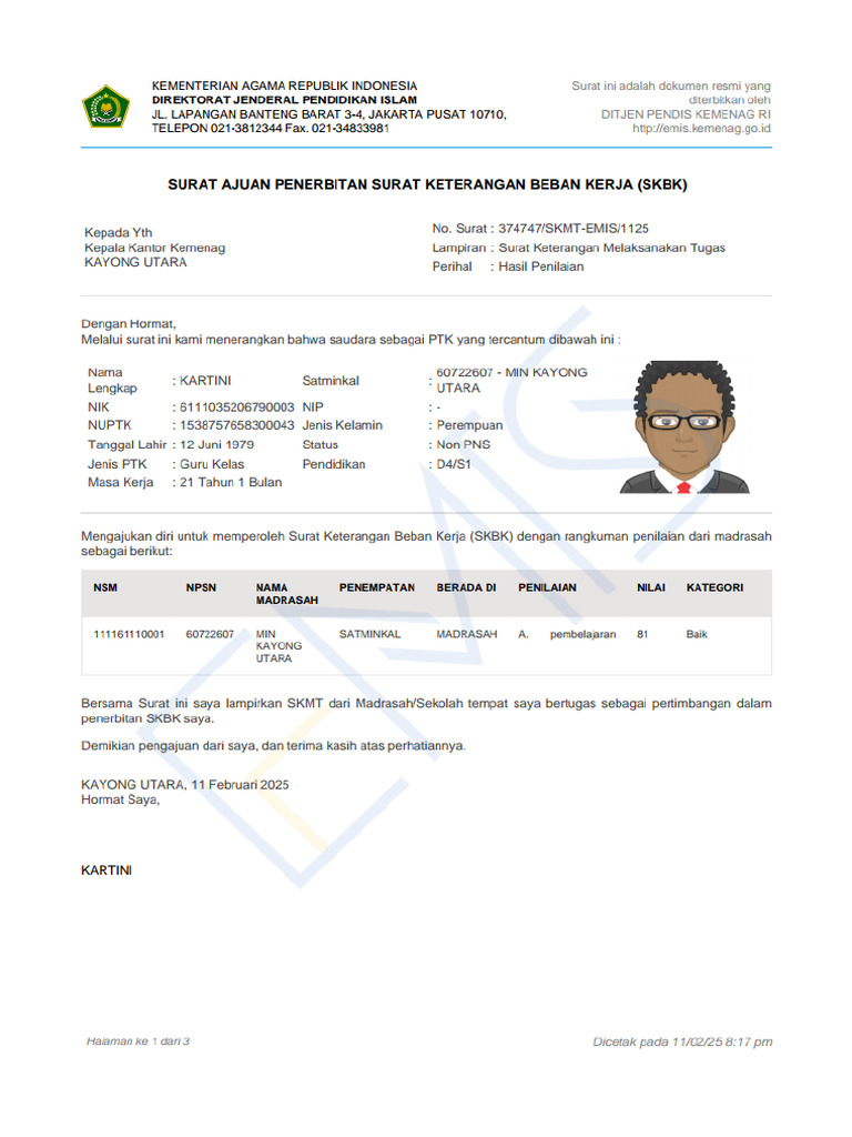 SKMT-SKBK Kartini | PDF