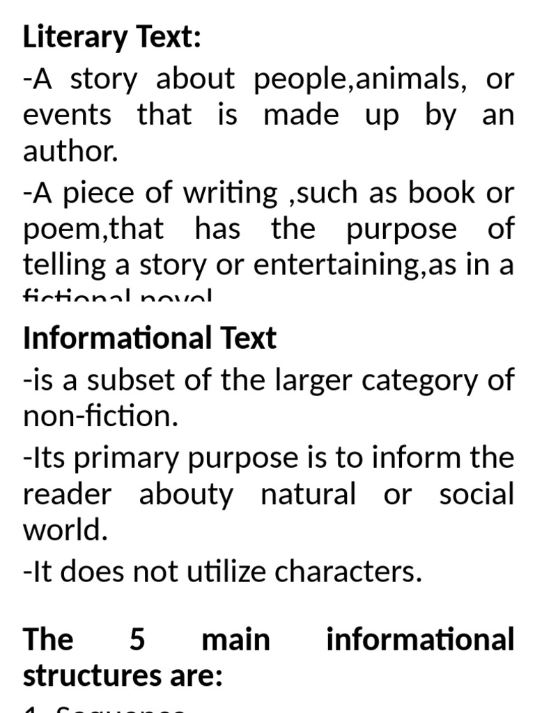 Literary Text | PDF