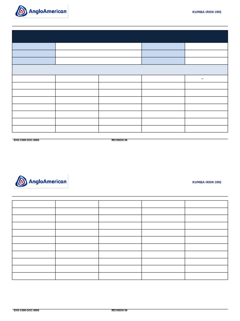 EHSC000DOC0006 Declaration of Understanding 2 Pages | PDF