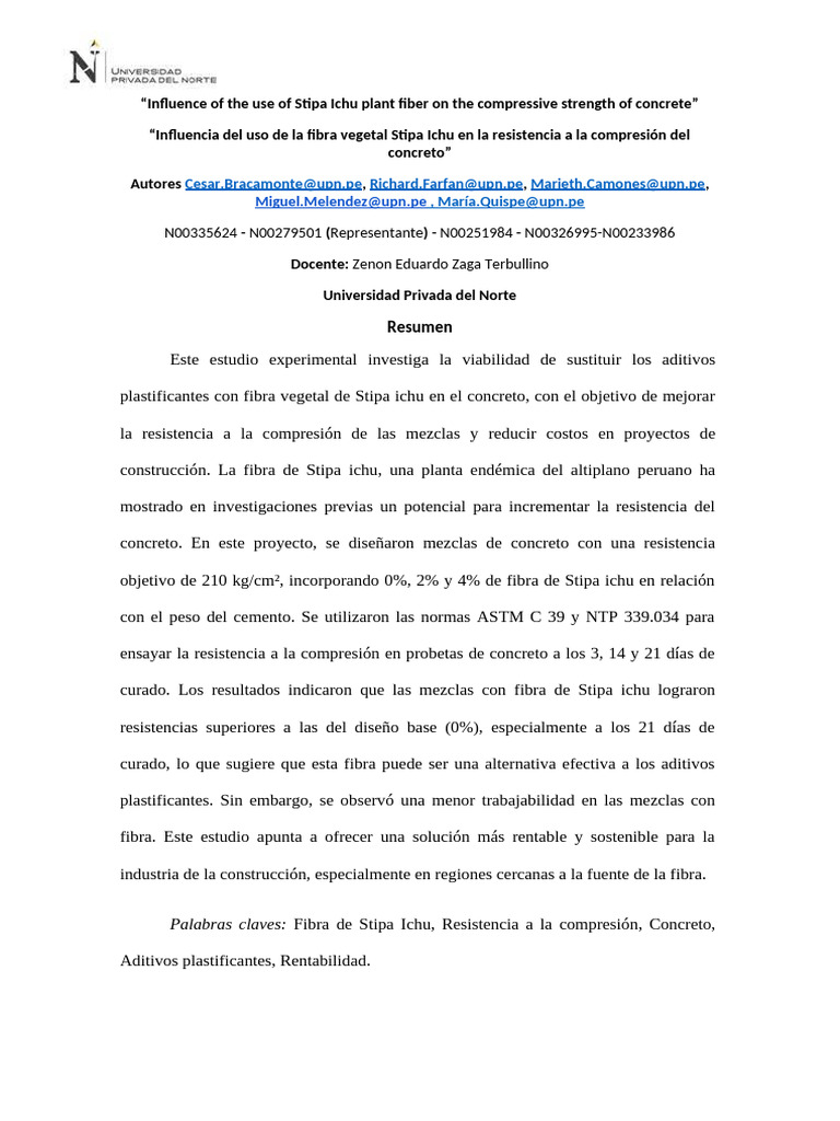 G-04 - Tecnologia Del Concreto 7717 - Upn-1 | PDF | Hormigón | Cemento
