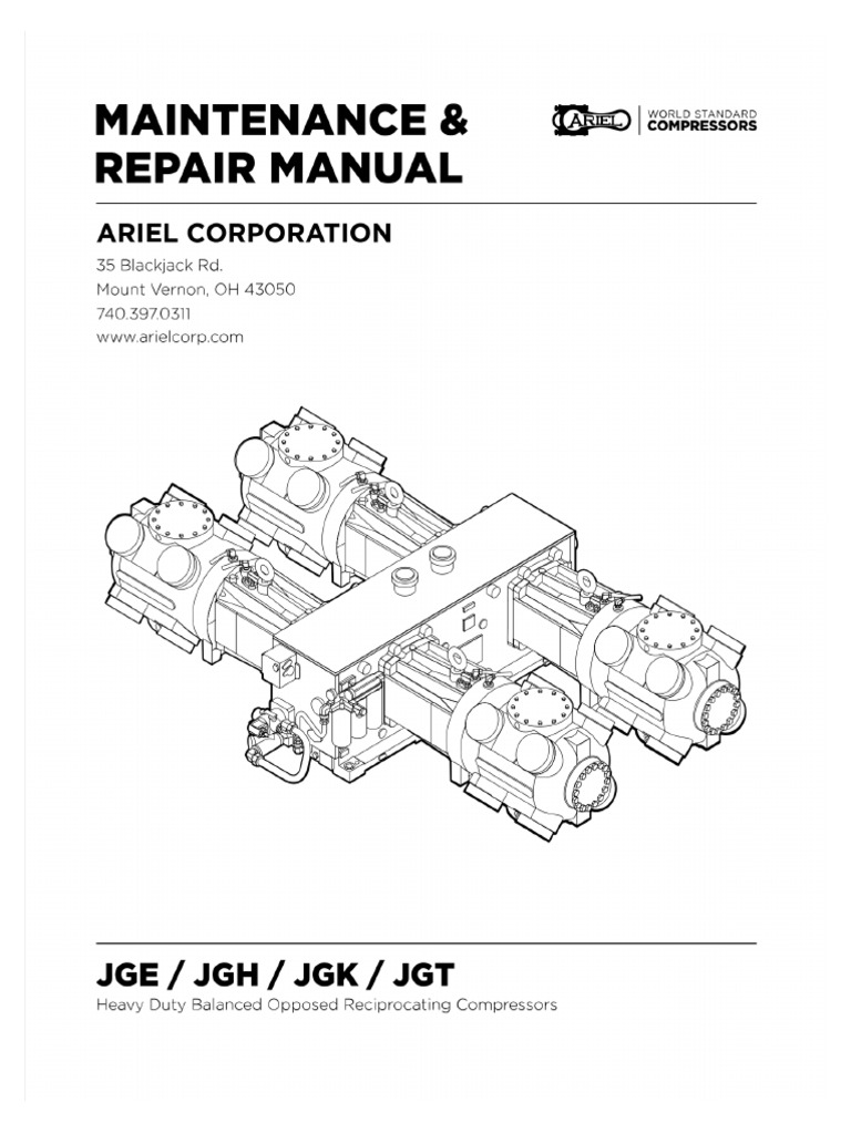 JGE-JGH-JGK-JGT Compressor Manual | PDF | Piston | Valve