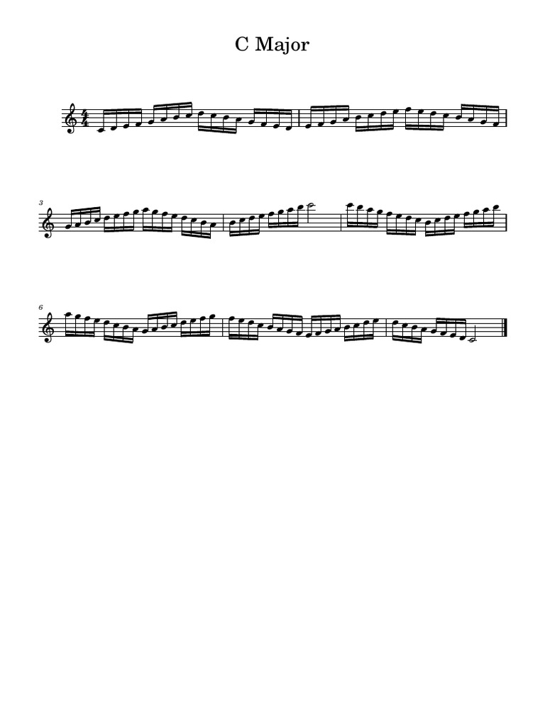 C Major | PDF