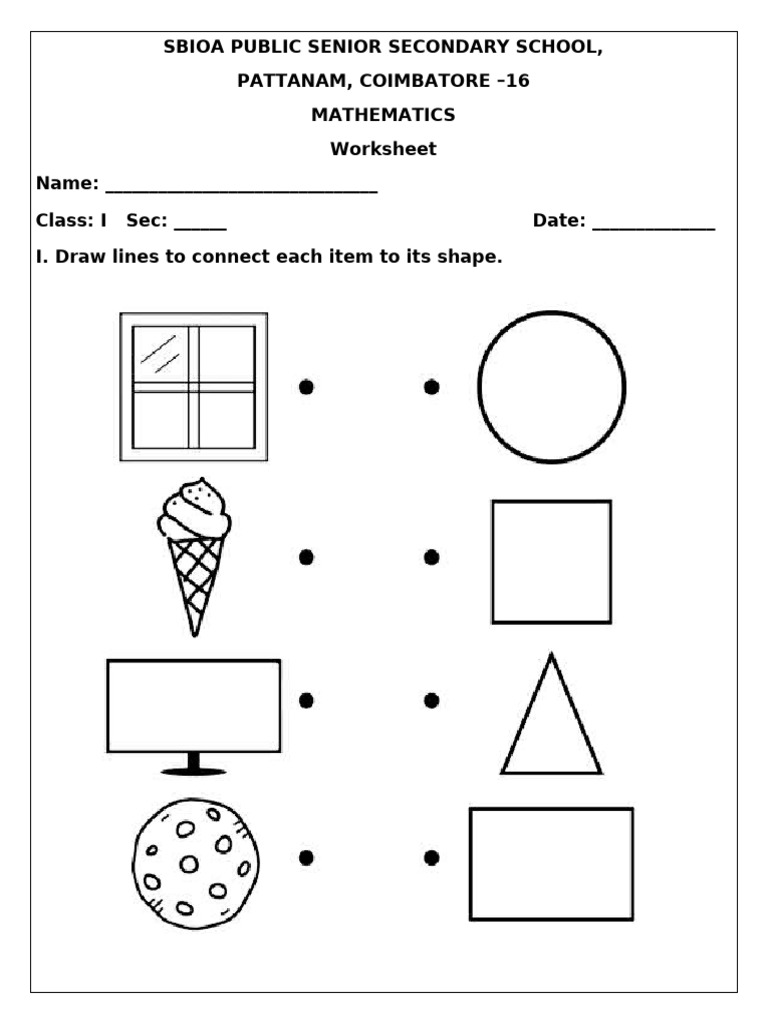 Gr1 - Mat - WS - 3 | PDF