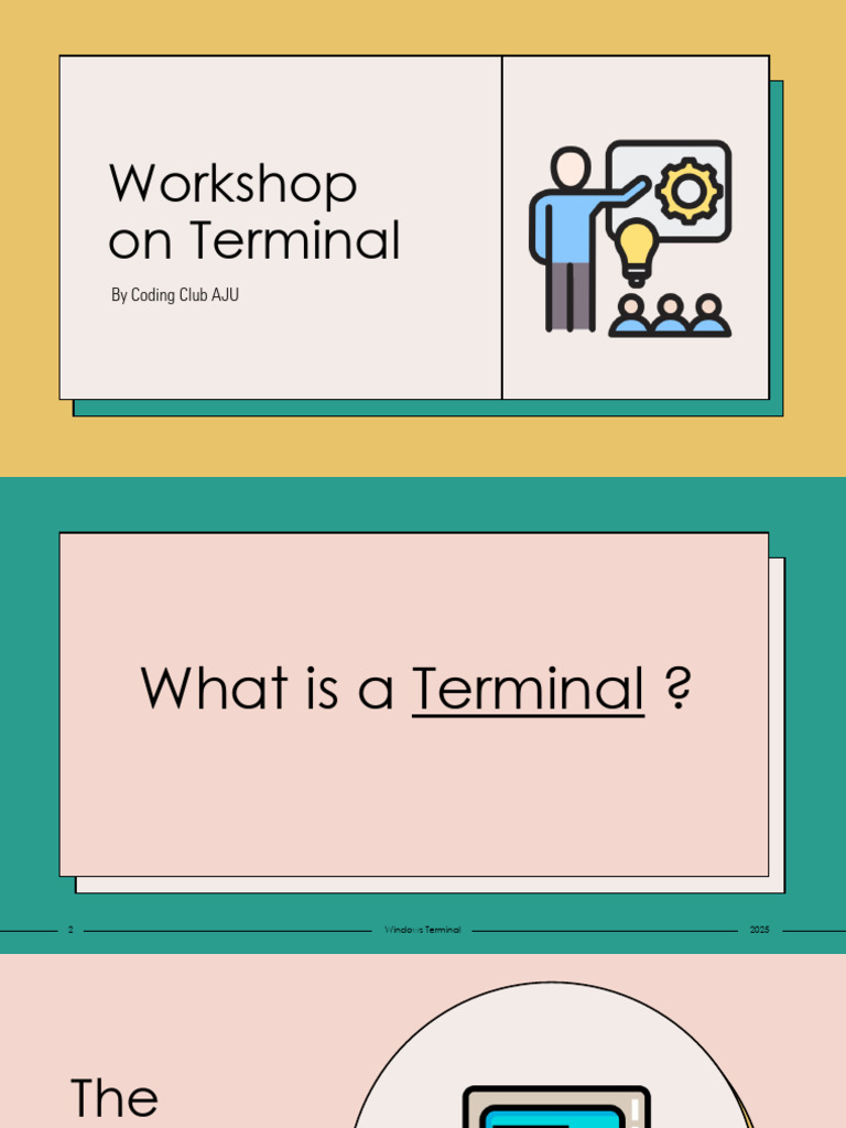 Workshop On Terminal - Day 01 | PDF | Computer Terminal | Microsoft Windows