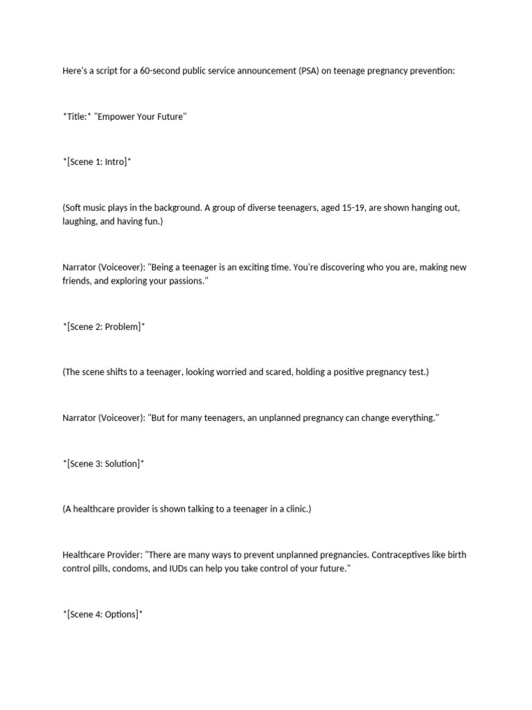 Commercial Script About Women Empowerment | PDF