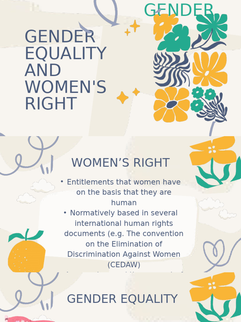 Gender Equality and Women's Rights | PDF