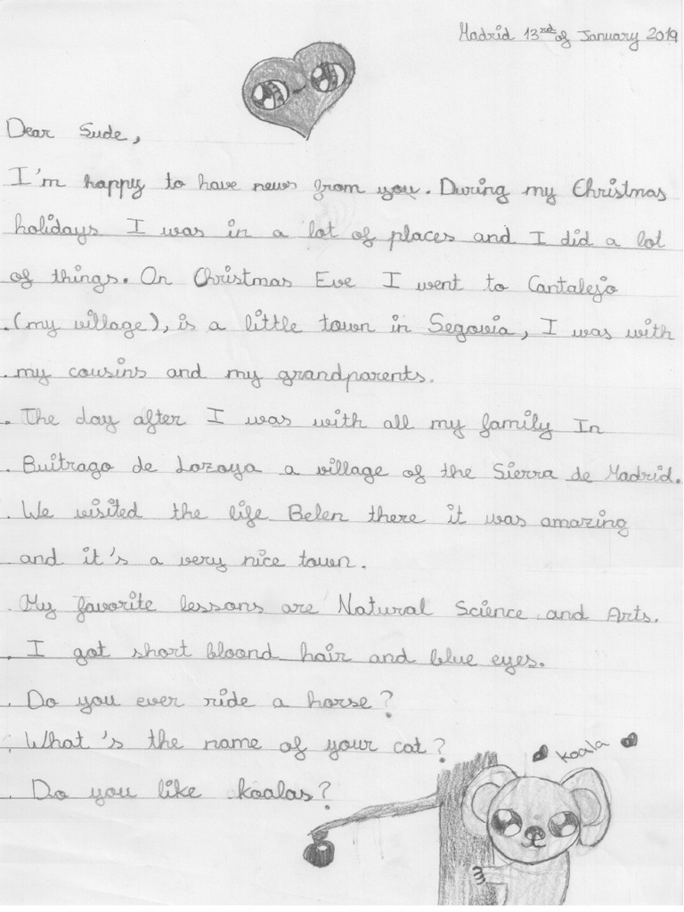 Penpal Letters | PDF