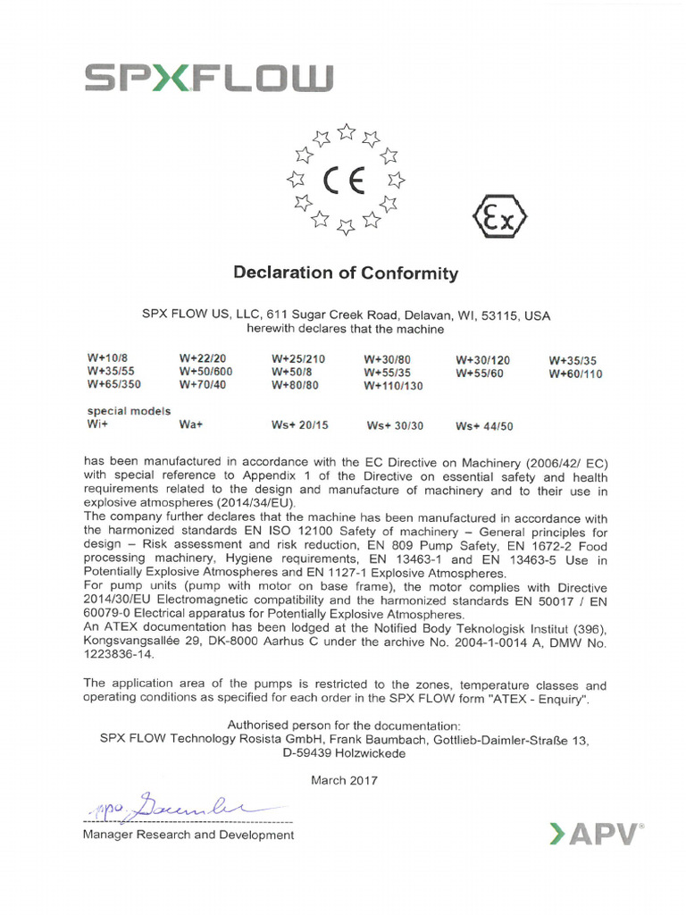 apv-eu-md-atex-spx-flow-apv-w-declaration-032017-gb | PDF