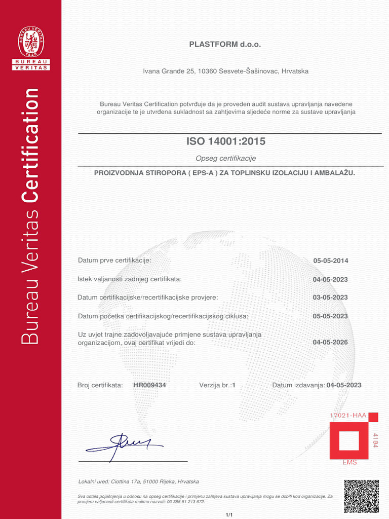 ISO 14001 2015 - HRV | PDF