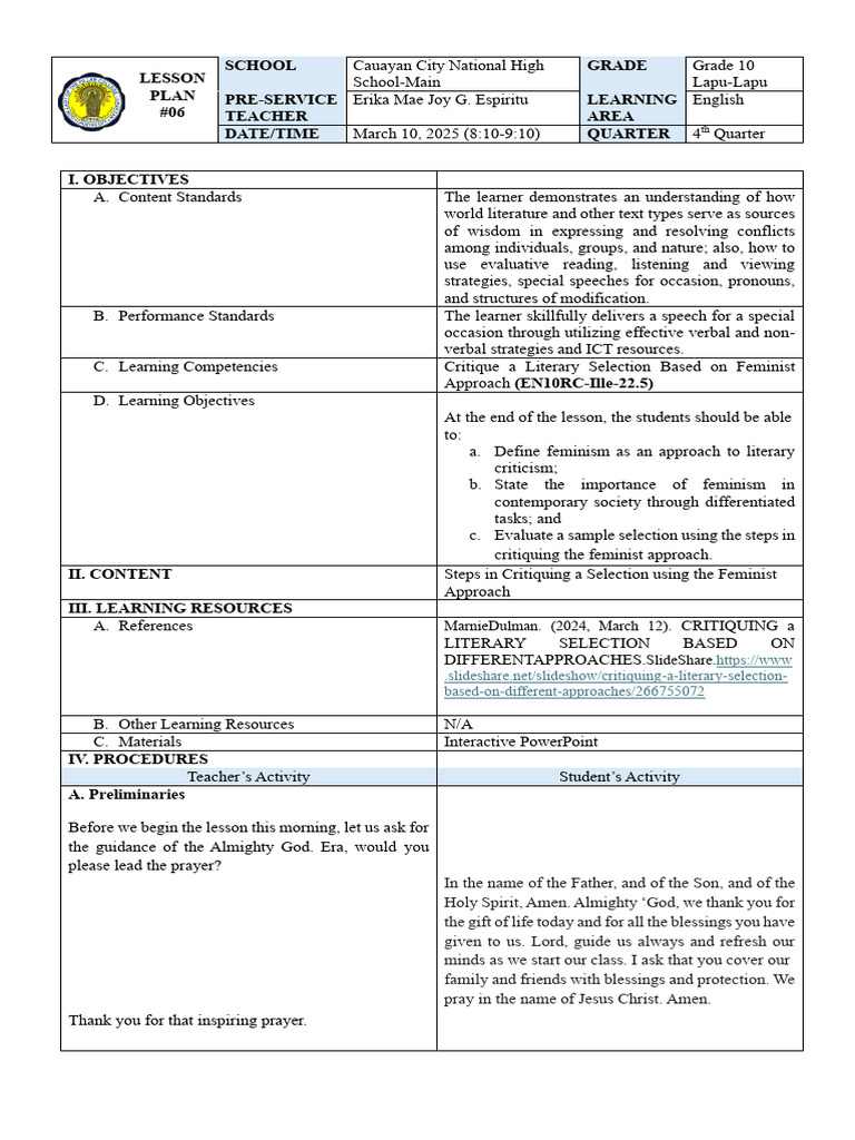 LP - Final Demo Feminist Approach | PDF | Feminism | Gender Studies