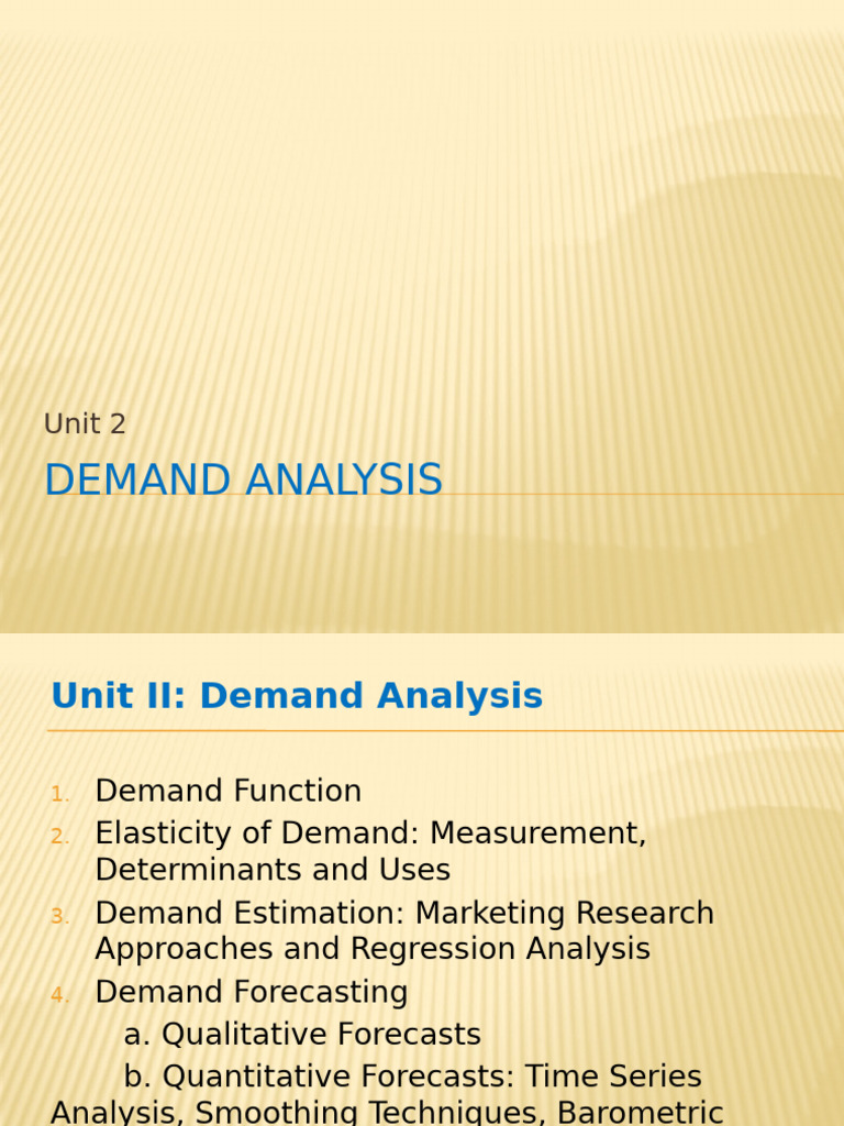 Unit 2 Demand Analysis | PDF | Demand | Demand Curve